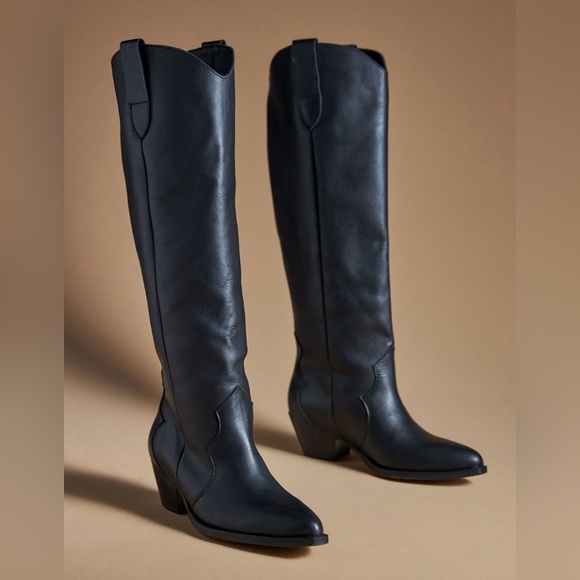 Anthropologie | Shoes | Nwt By Anthropologie Black Western Boots Size ...